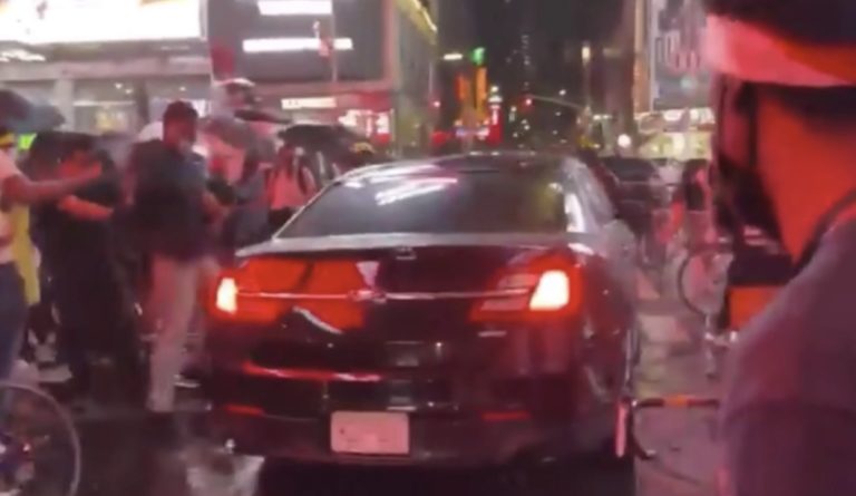Car Rams Through Black Lives Matter Protesters In Times Square ...