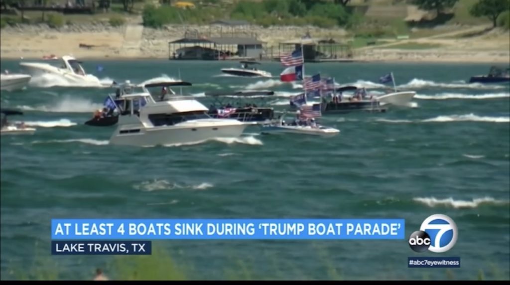 Several Boats Sink During 'Trump Boat Parade' in Texas • Hollywood Unlocked