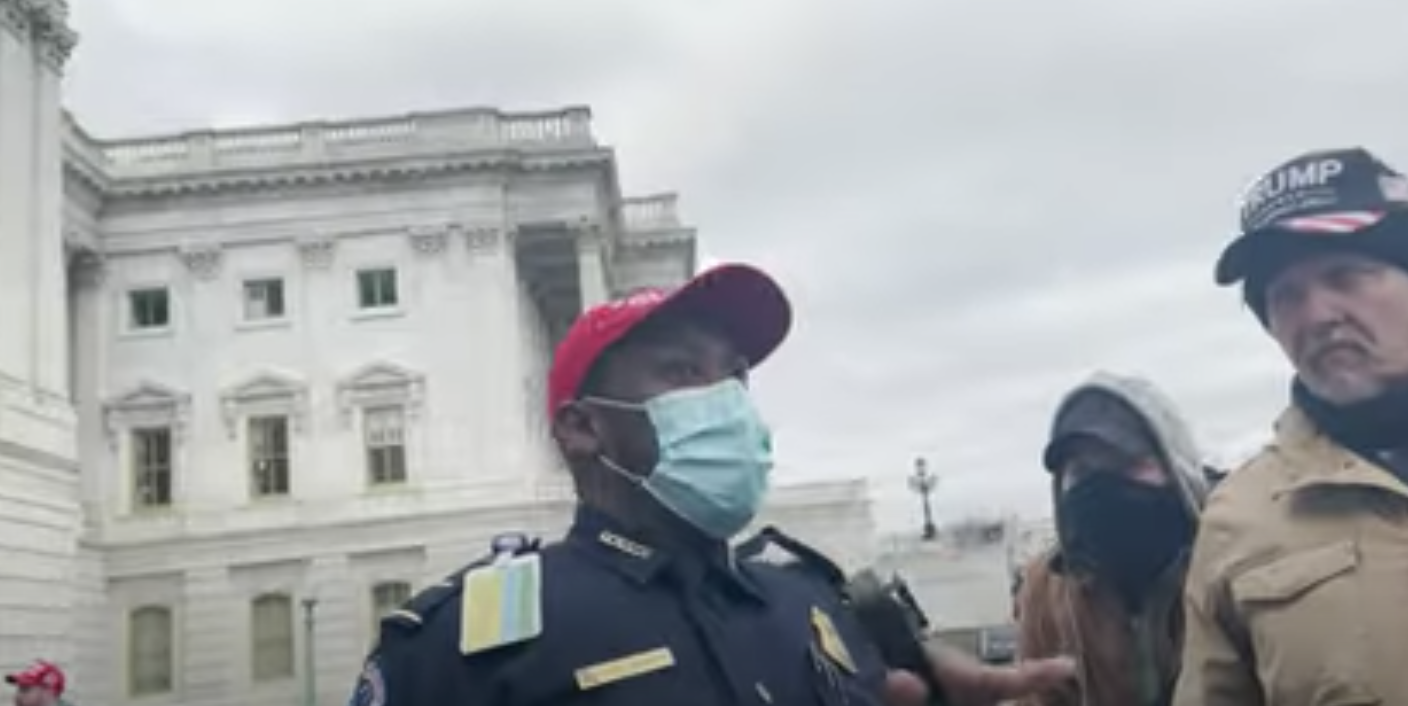 Capitol Police Officer Suspended For Wearing MAGA Hat During Riots ...
