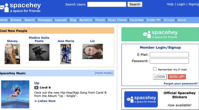 200,000 People Sign Up For MySpace Replica SpaceHey After It Trends On ...
