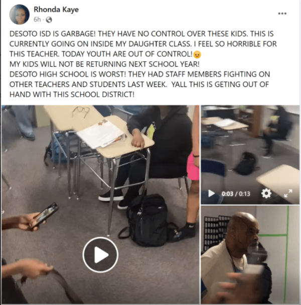 Disturbing Video Captures Student Throwing Chairs At Teacher In A Texas ...