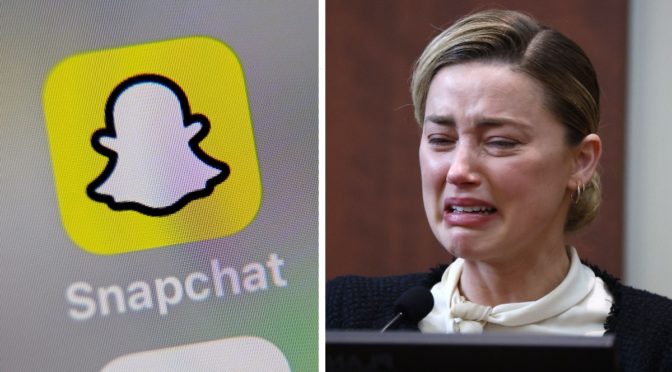 Snapchat Denies Amber Heard Being The Inspiration Behind Popular Crying ...