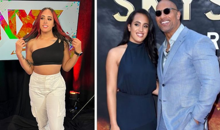 Dwayne ‘The Rock’ Johnson’s Daughter Simone Makes History After WWE Debut, Becomes First Ever ...