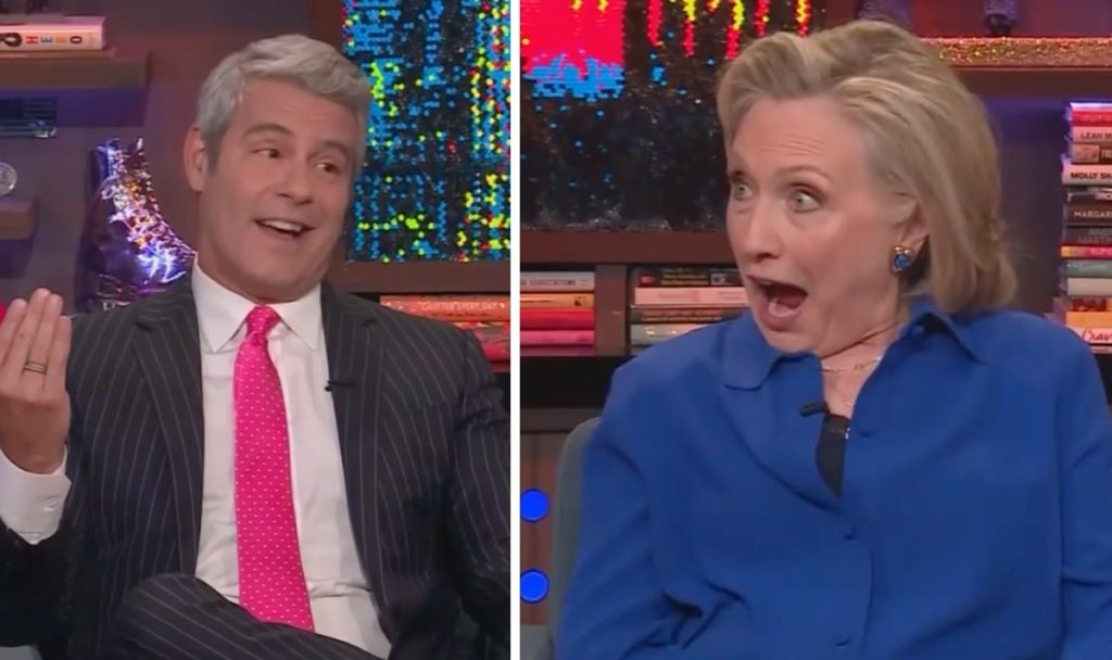 Andy Cohen Shocks Hillary Clinton As He Reveals He Once Shared An ...