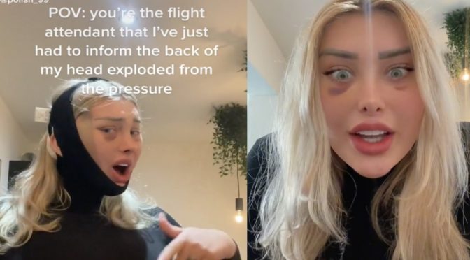 Woman's Head "Explodes" During Flight Due To Cabin Pressure • Hollywood ...