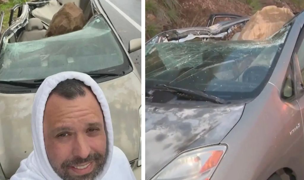 So Scary! Man Escapes Death After Stepping Outside His Car To Answer ...