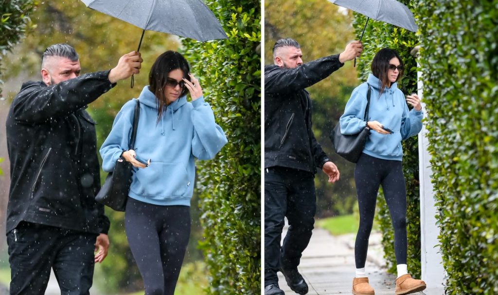 Kendall Jenner Slammed For Leaving Her Bodyguard Soaked In Rain While ...