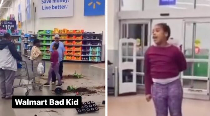 Social Media Reacts To Young Girl Misbehaving At Walmart As She ...
