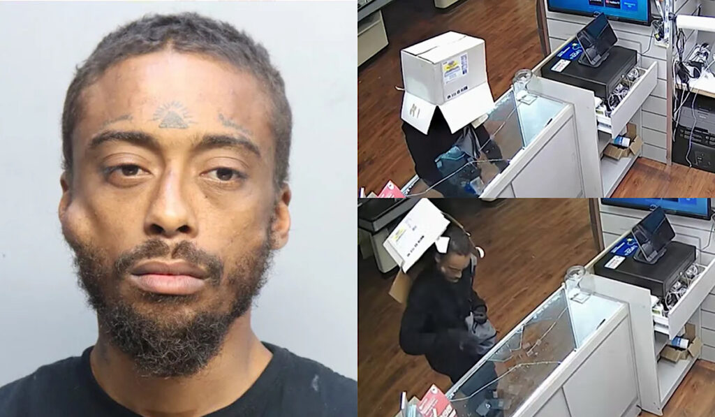 Florida Man Arrested After Video Captures Him Robbing Phone Repair ...