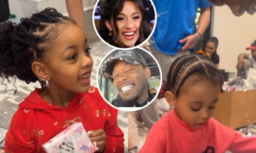 Cardi And Offset Celebrate Christmas Together With Their Beautiful Kids ...