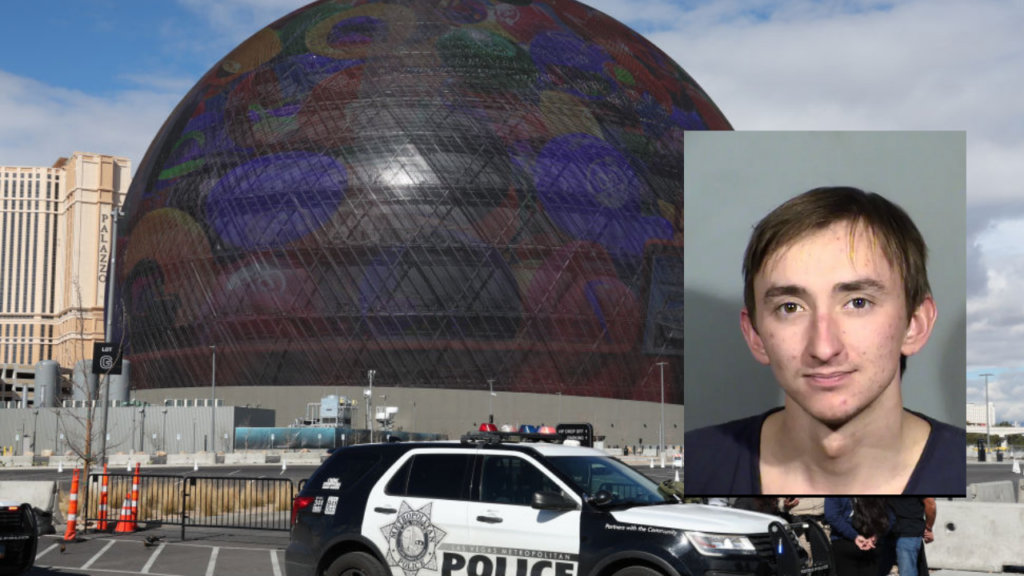 Man Damages Las Vegas Sphere in Stunt, Police Investigate Charges ...