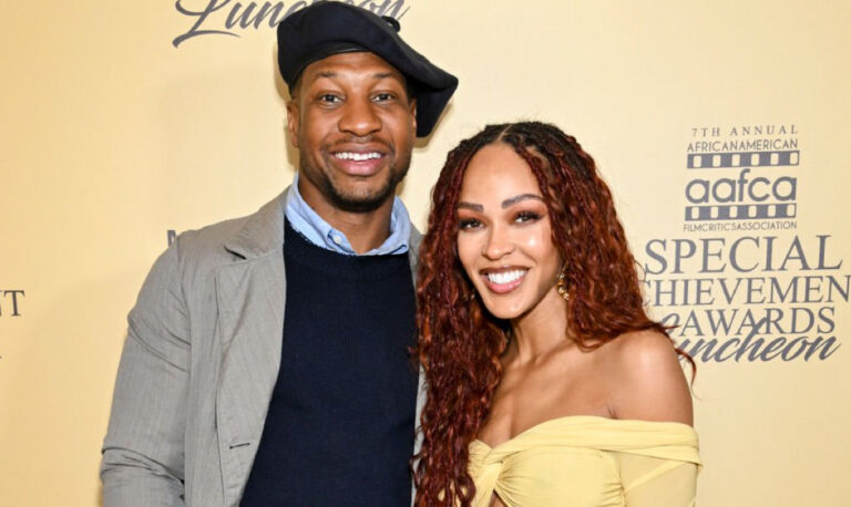 Jonathan Majors and Girlfriend Meagan Good Make Red Carpet Debut at ...