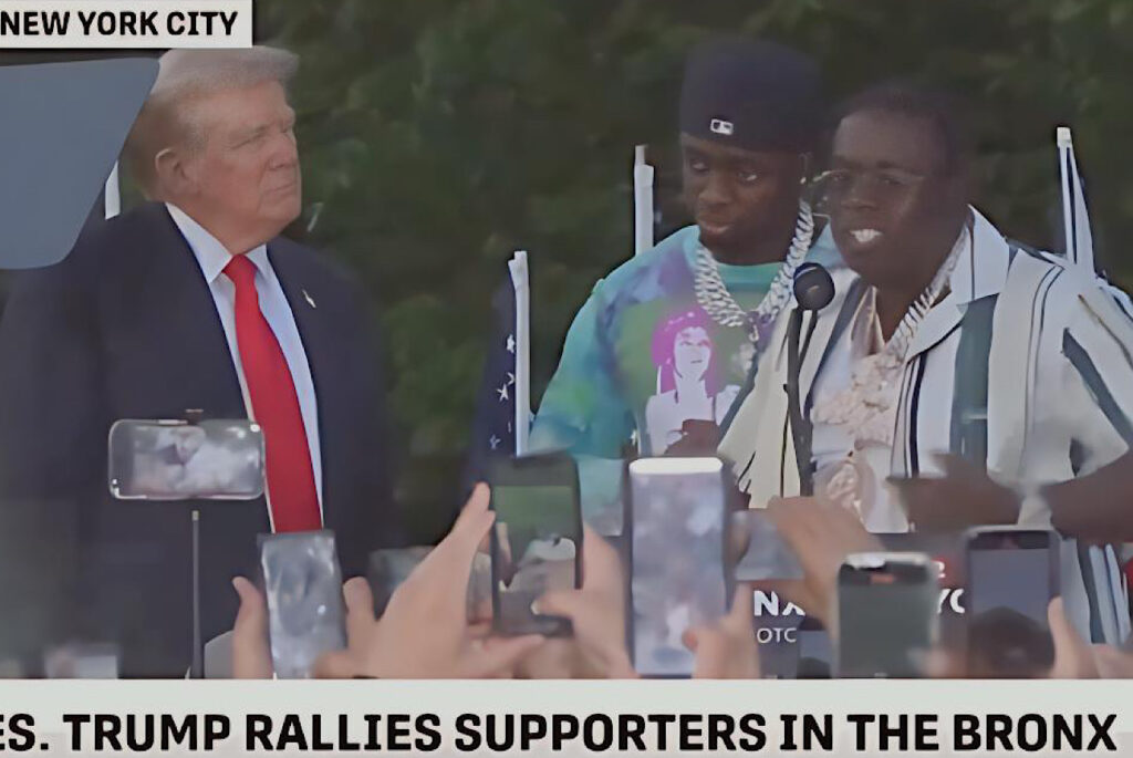 Trump Endorsed By NYC Drill Rappers Sheff G & Sleepy Hollow At Bronx Rally