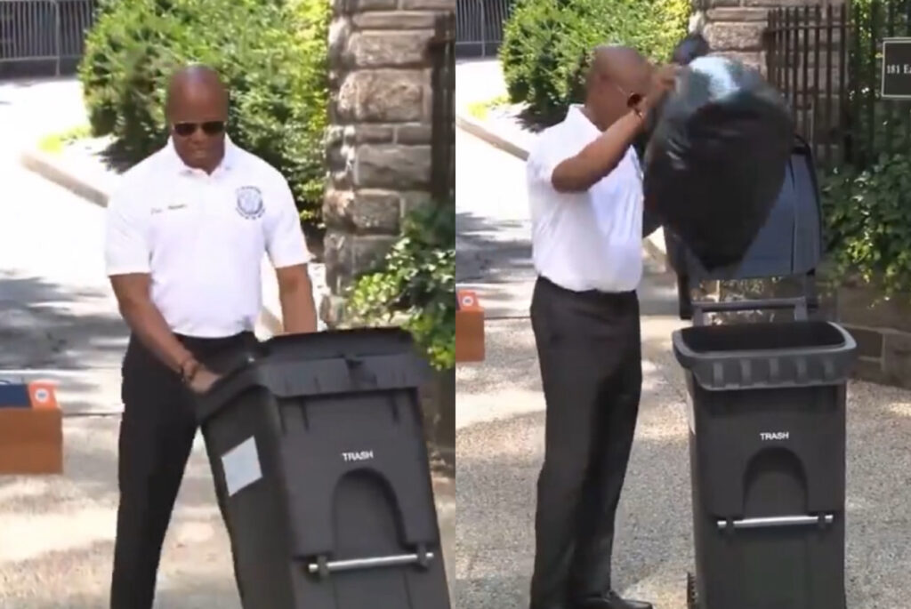 Eric Adam’s Unviels NYC Trash Bins • Hollywood Unlocked