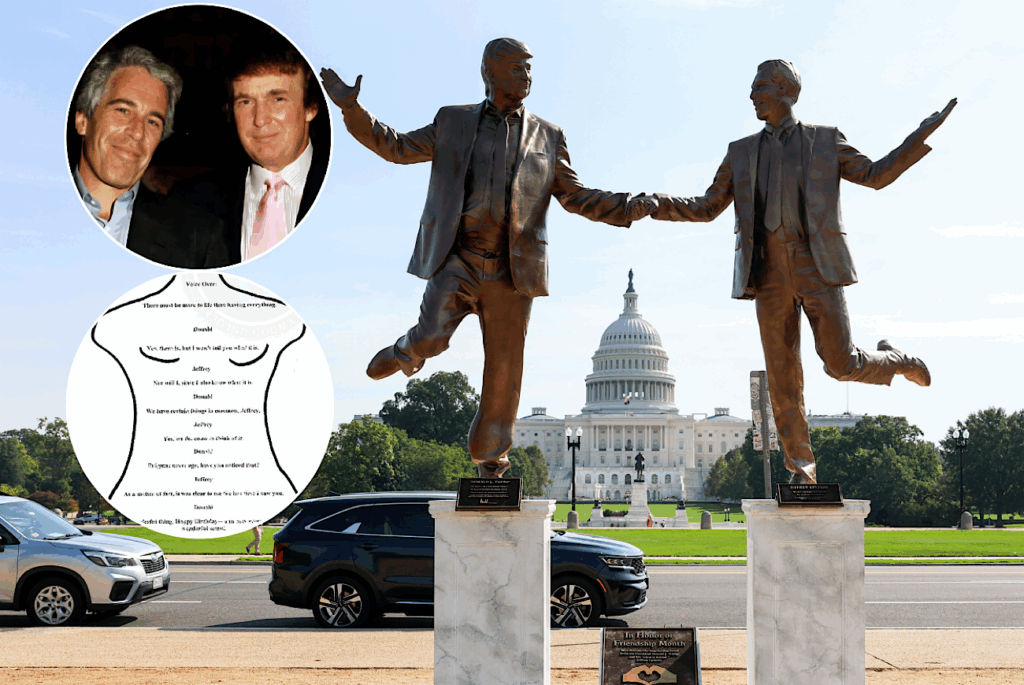 Donald Trump Slams New National Mall Statue Of Him Frolicking And ...